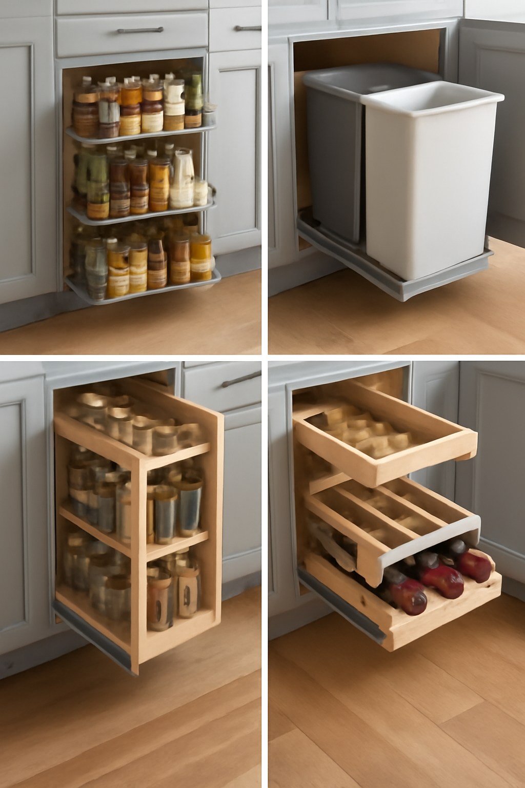 Top 5 Pull-Out Cabinet Accessories You Need - DL Cabinetry